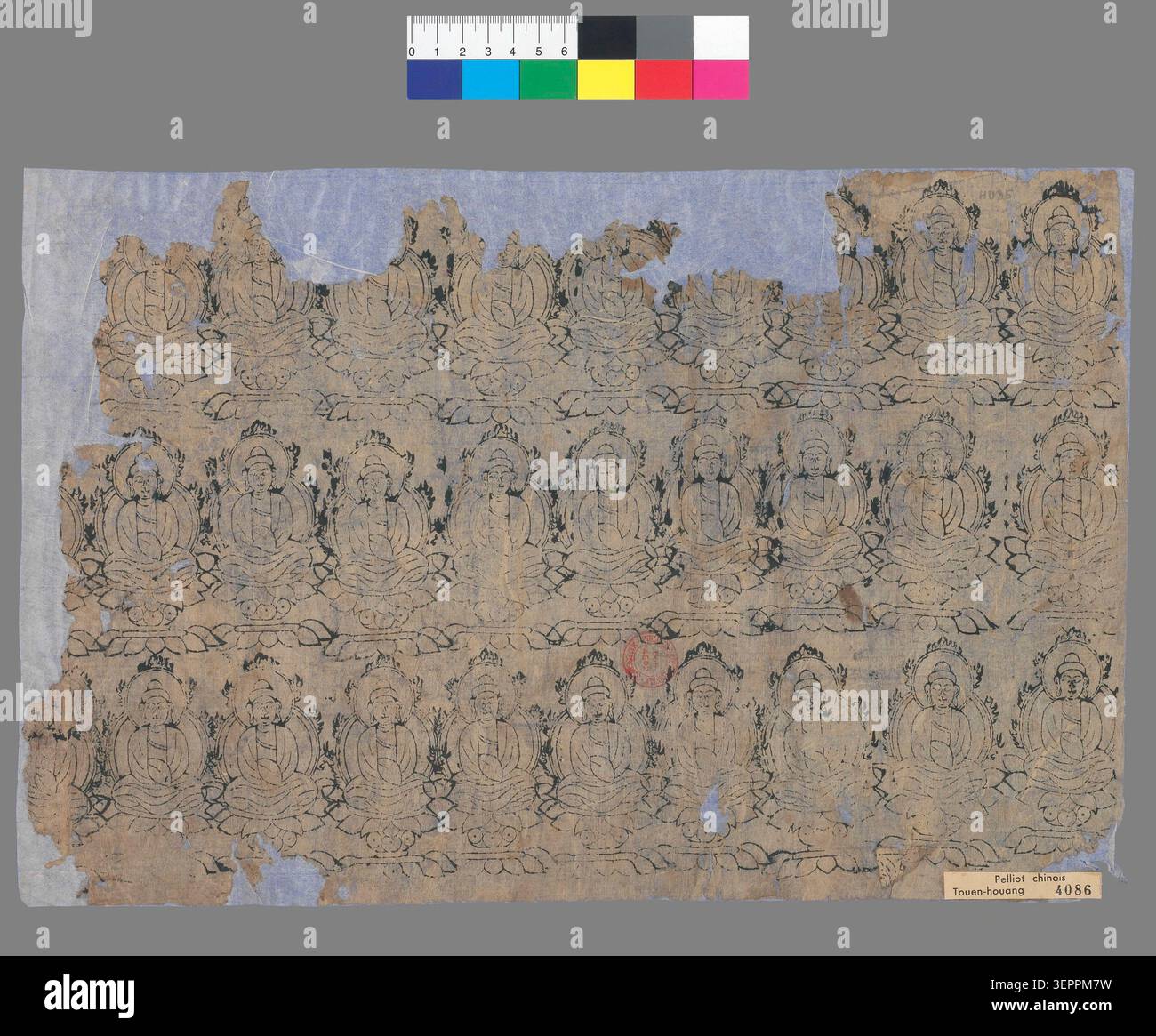East asian religious figure composition manuscript analysis early ...