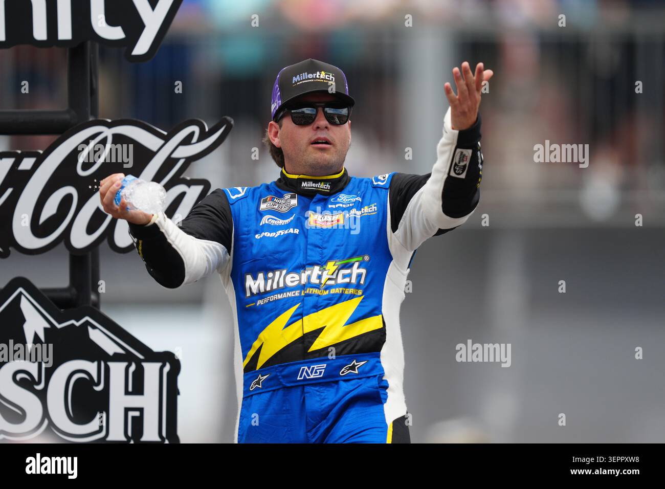 Noah Gragson during a NASCAR Cup Series auto race at Pocono Raceway ...