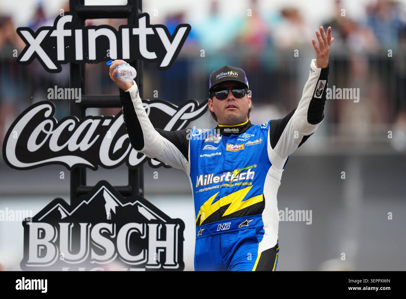 Noah Gragson during a NASCAR Cup Series auto race at Pocono Raceway ...