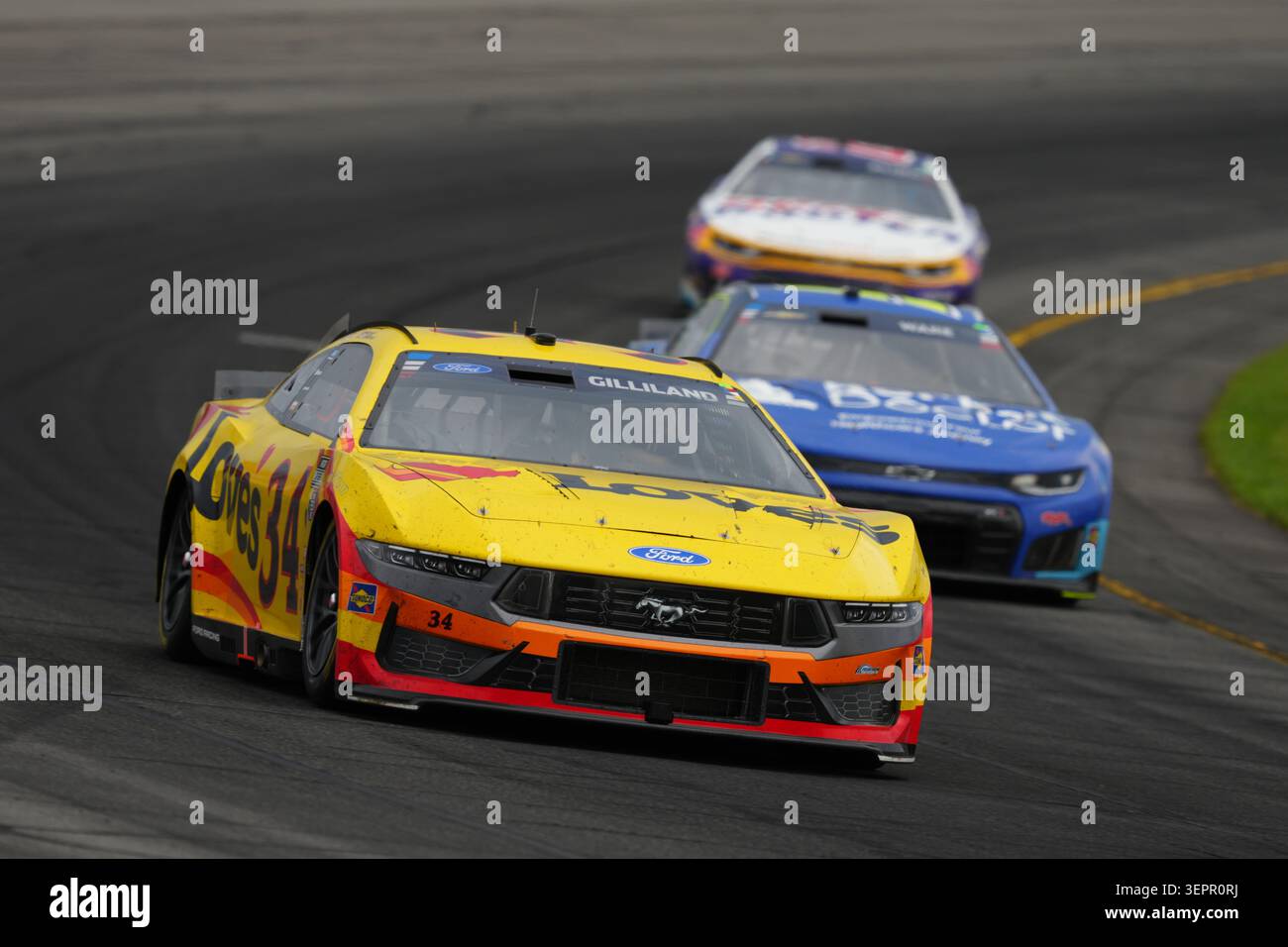 Todd Gilliland (34) during a NASCAR Cup Series auto race at Pocono ...