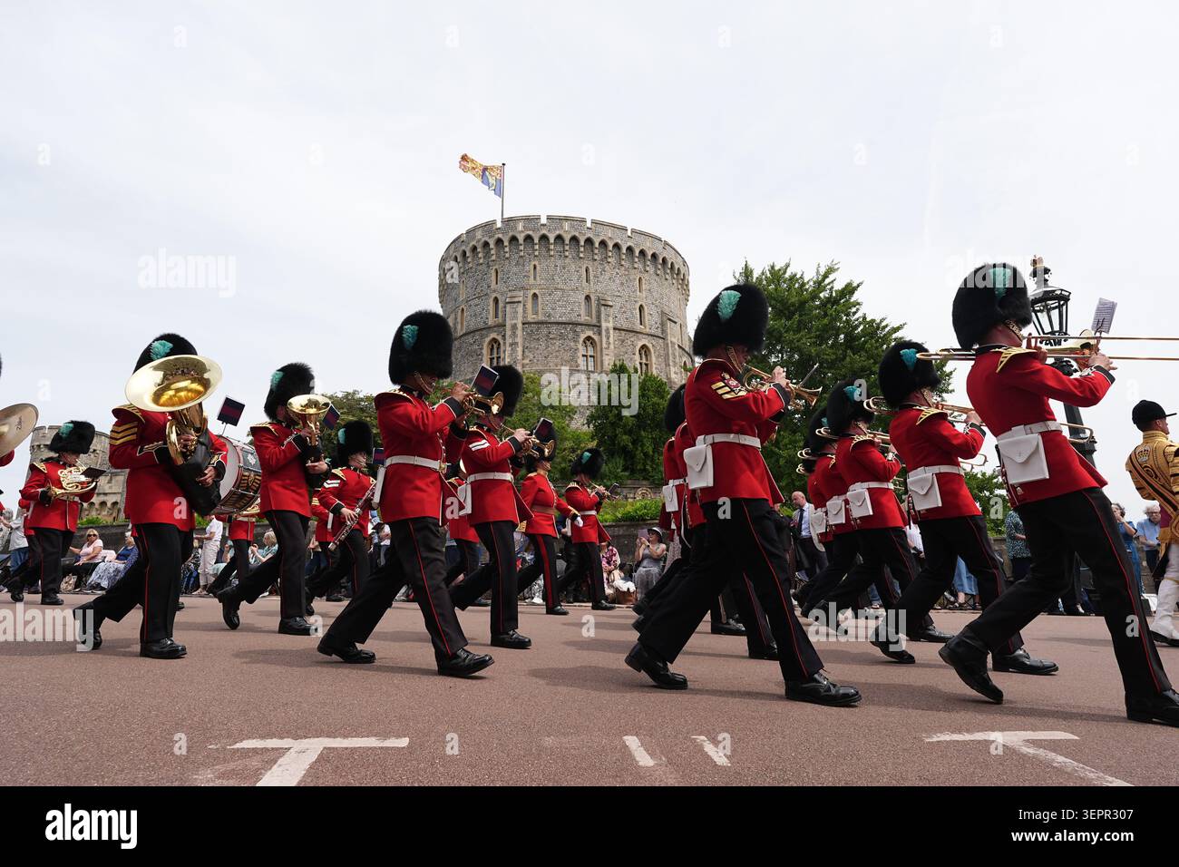 IPA85719821 - The Band of the Irish Guards play during the annual Order ...