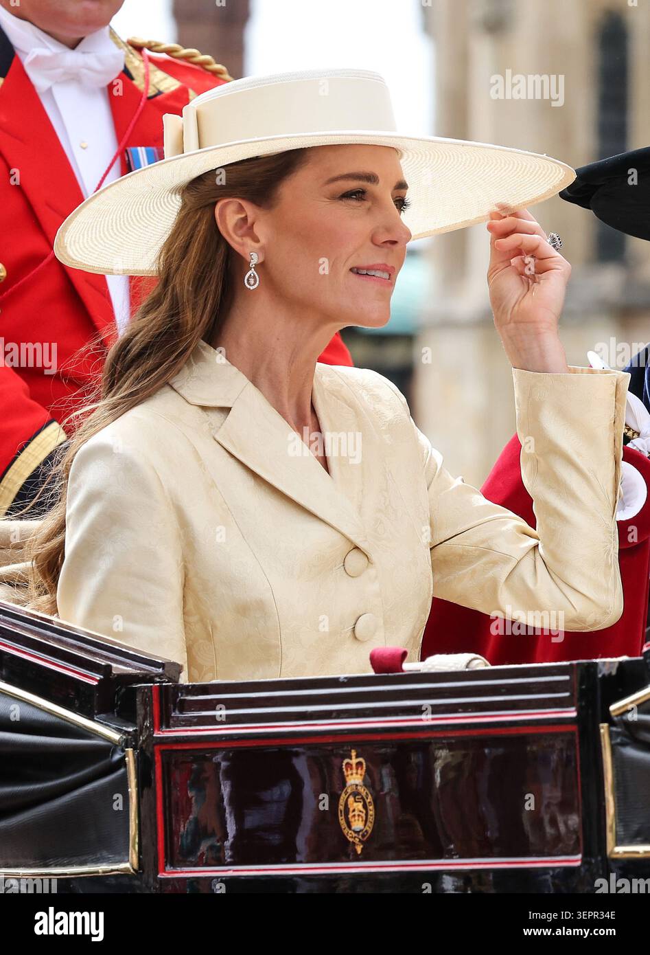 IPA85722121 - The Princess of Wales after attending the annual Order of ...