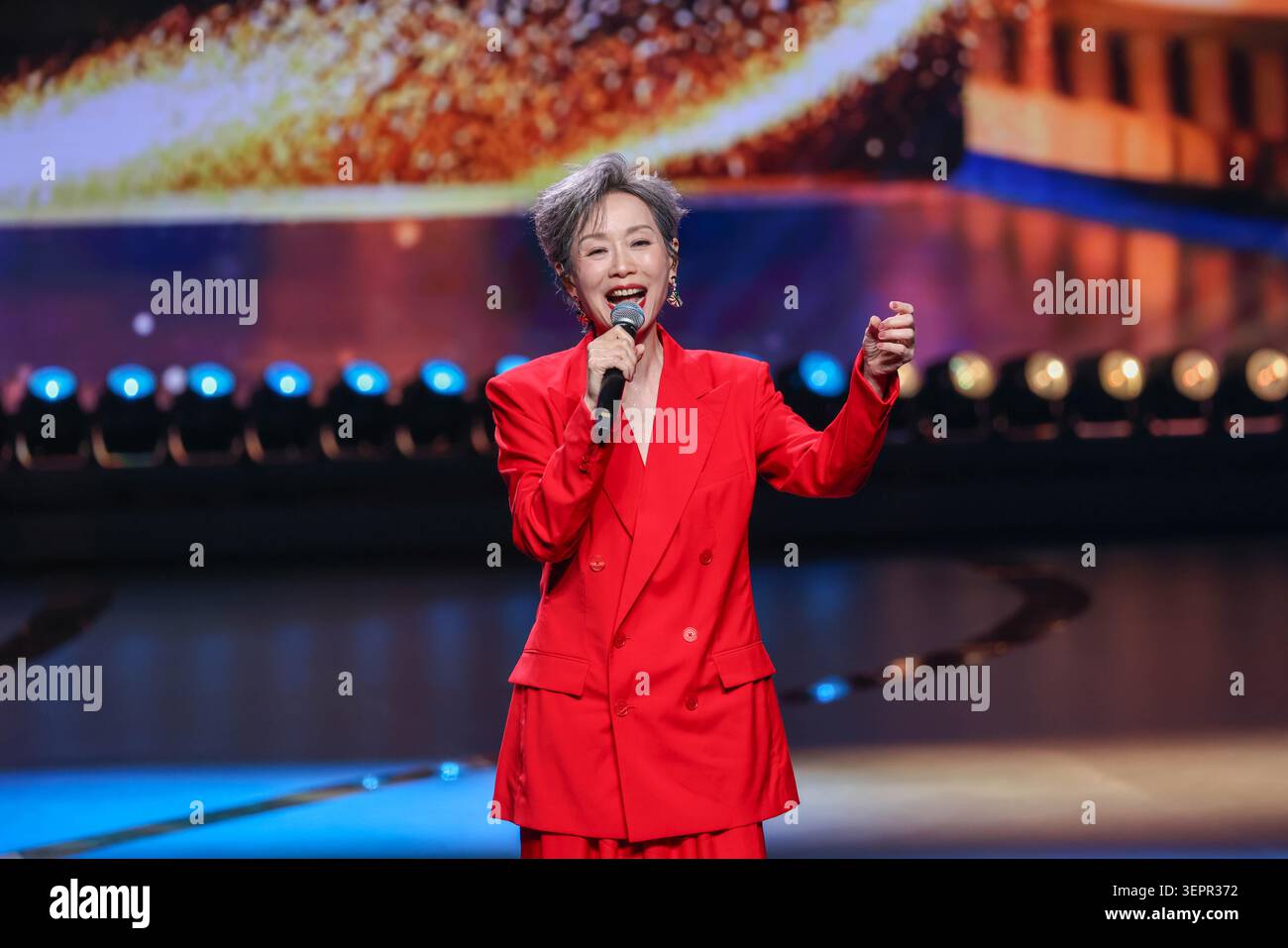 IPA85697976 - Chinese actress Cecilia Yip performs on stage at the 28th ...