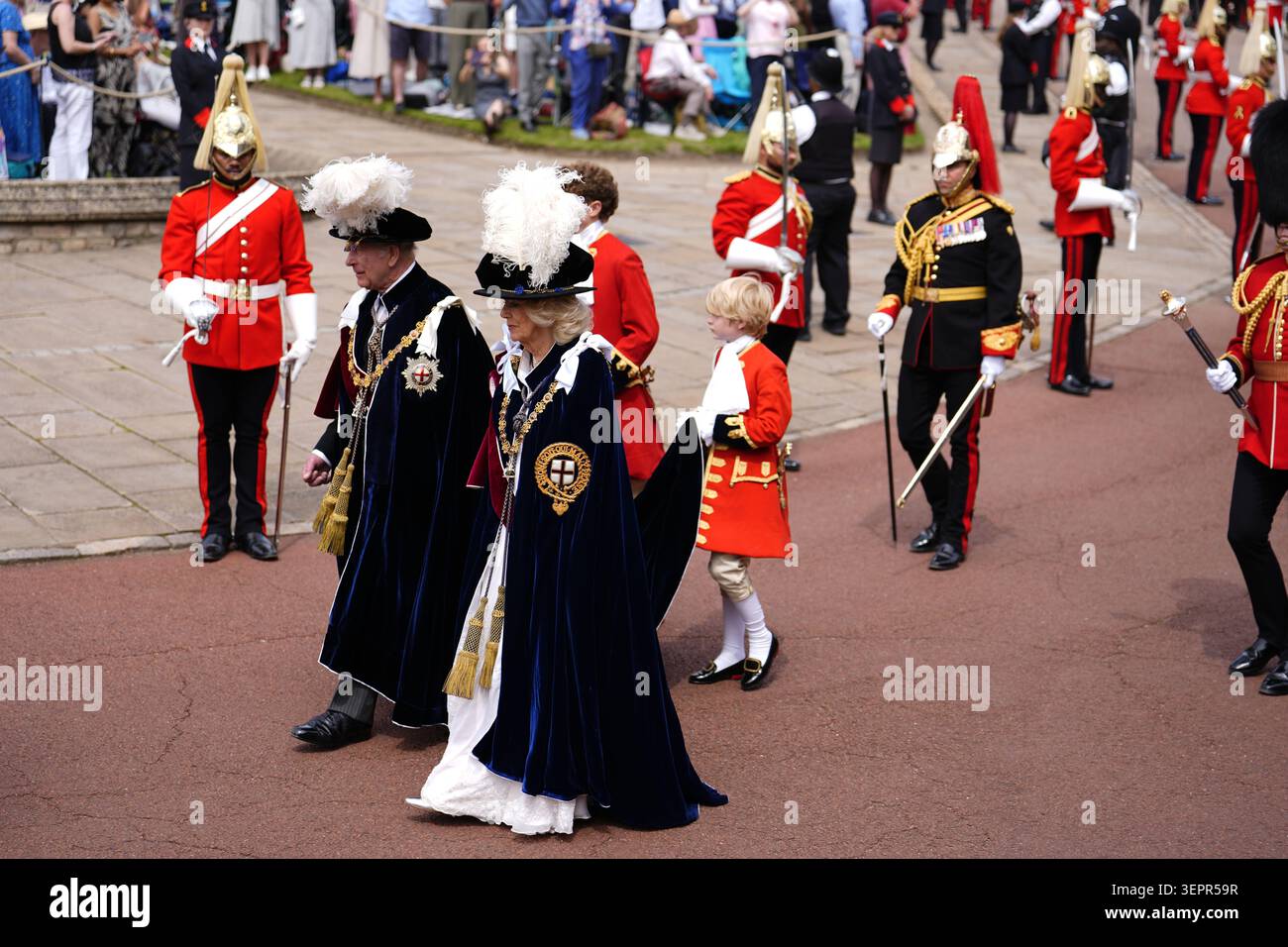 IPA85720253 - King Charles III and Queen Camilla attending the annual ...