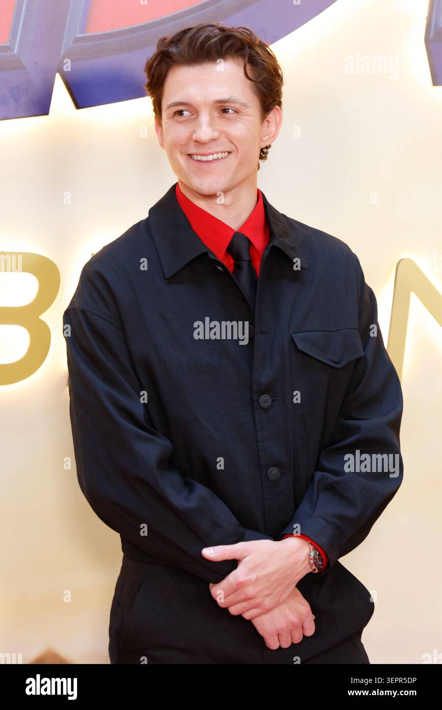 IPA85713324 - Actor Tom Holland at photocall film Spiderman: Brand New ...