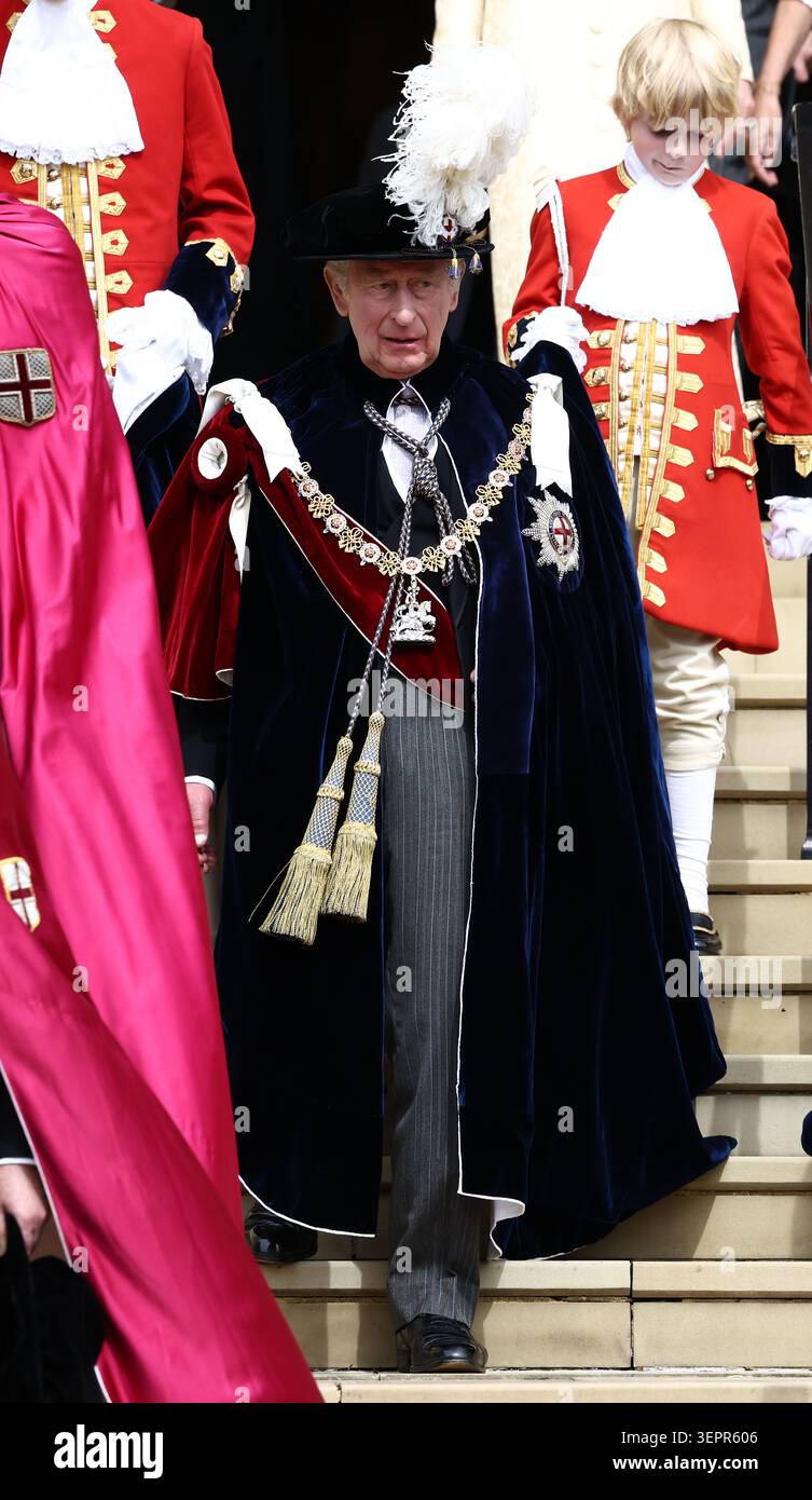 IPA85722869 - King Charles III after attending the annual Order of the ...