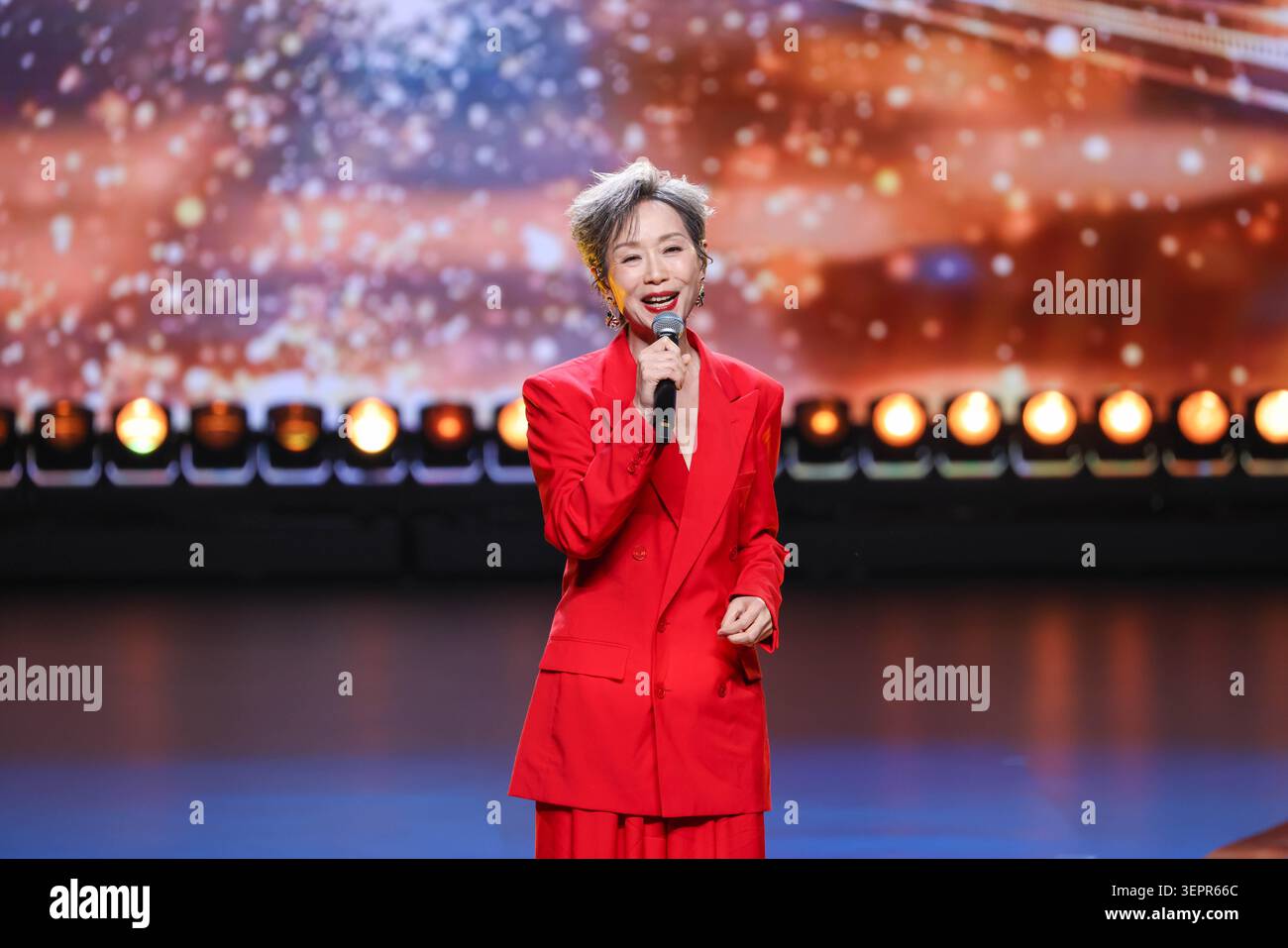 IPA85697983 - Chinese actress Cecilia Yip performs on stage at the 28th ...