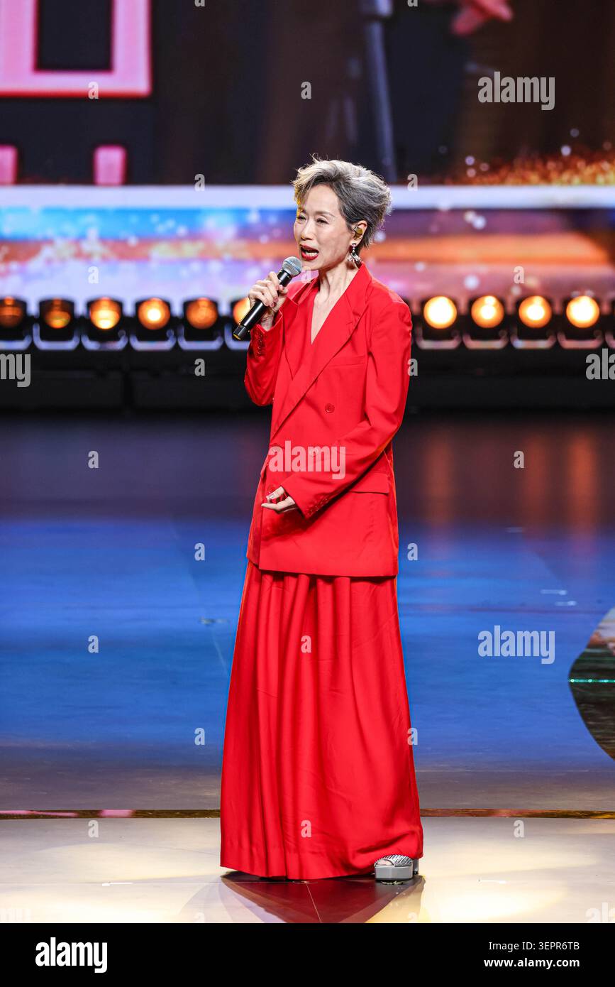 IPA85697966 - Chinese actress Cecilia Yip performs on stage at the 28th ...