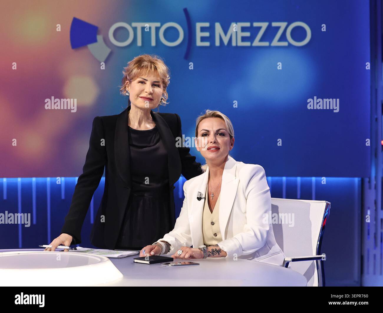 IPA85685040 - Rome, La7 studios, TV show "Otto e mezzo." Pictured ...