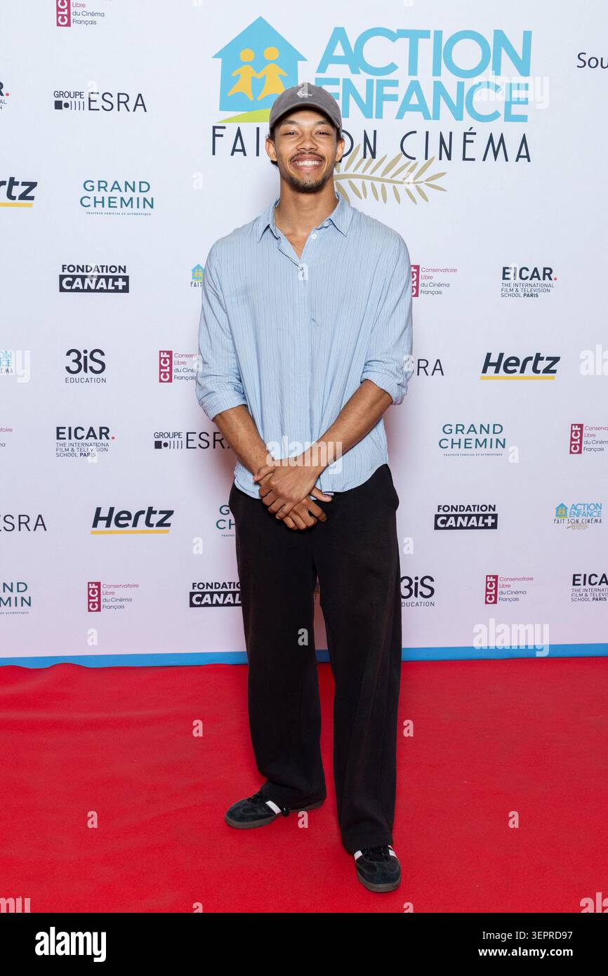 Melvin Boomer attends 9th Action Enfance Fait Son Cinema Festival at Le ...