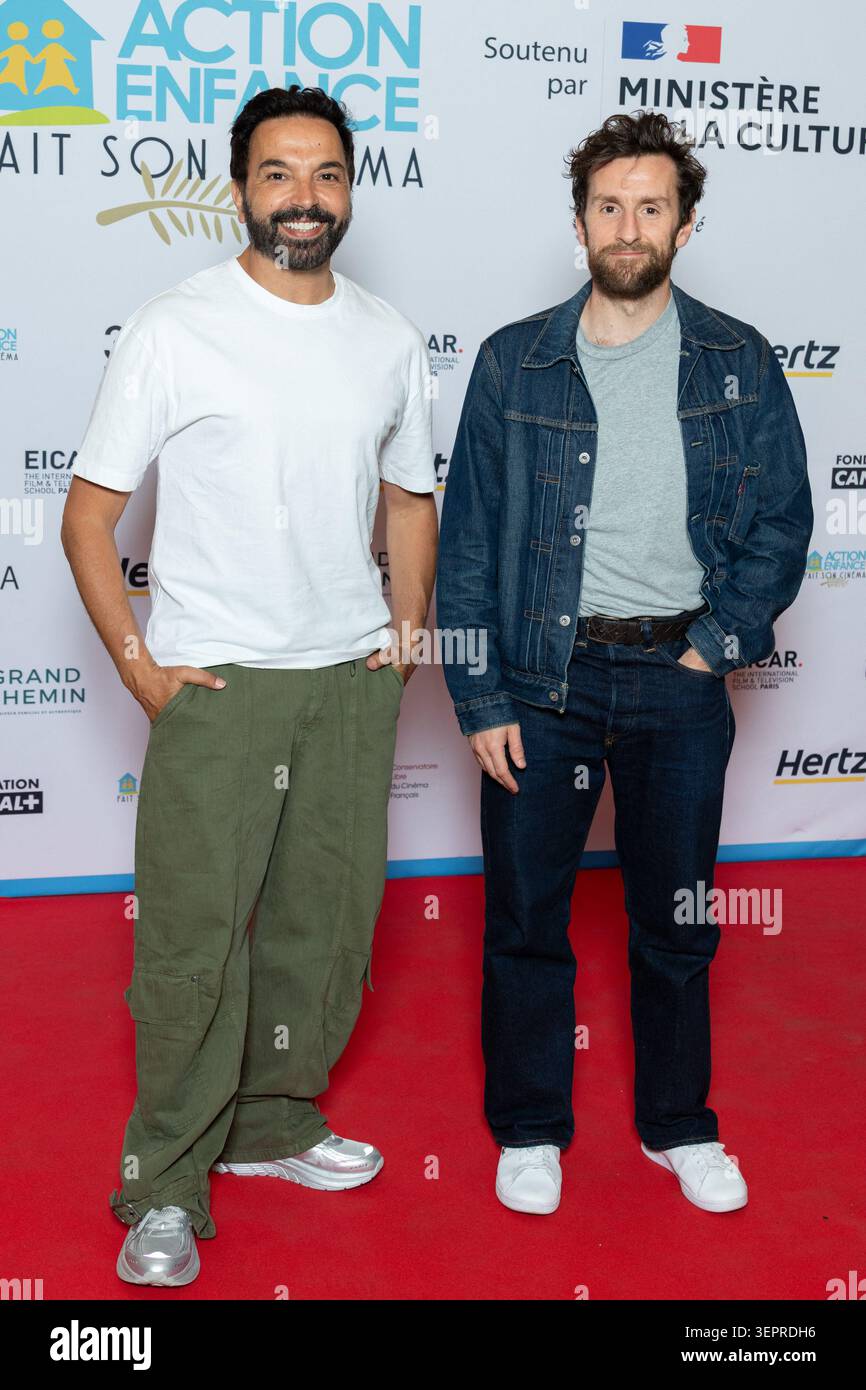 Kamel Ouali, Pablo Mira attends 9th Action Enfance Fait Son Cinema ...