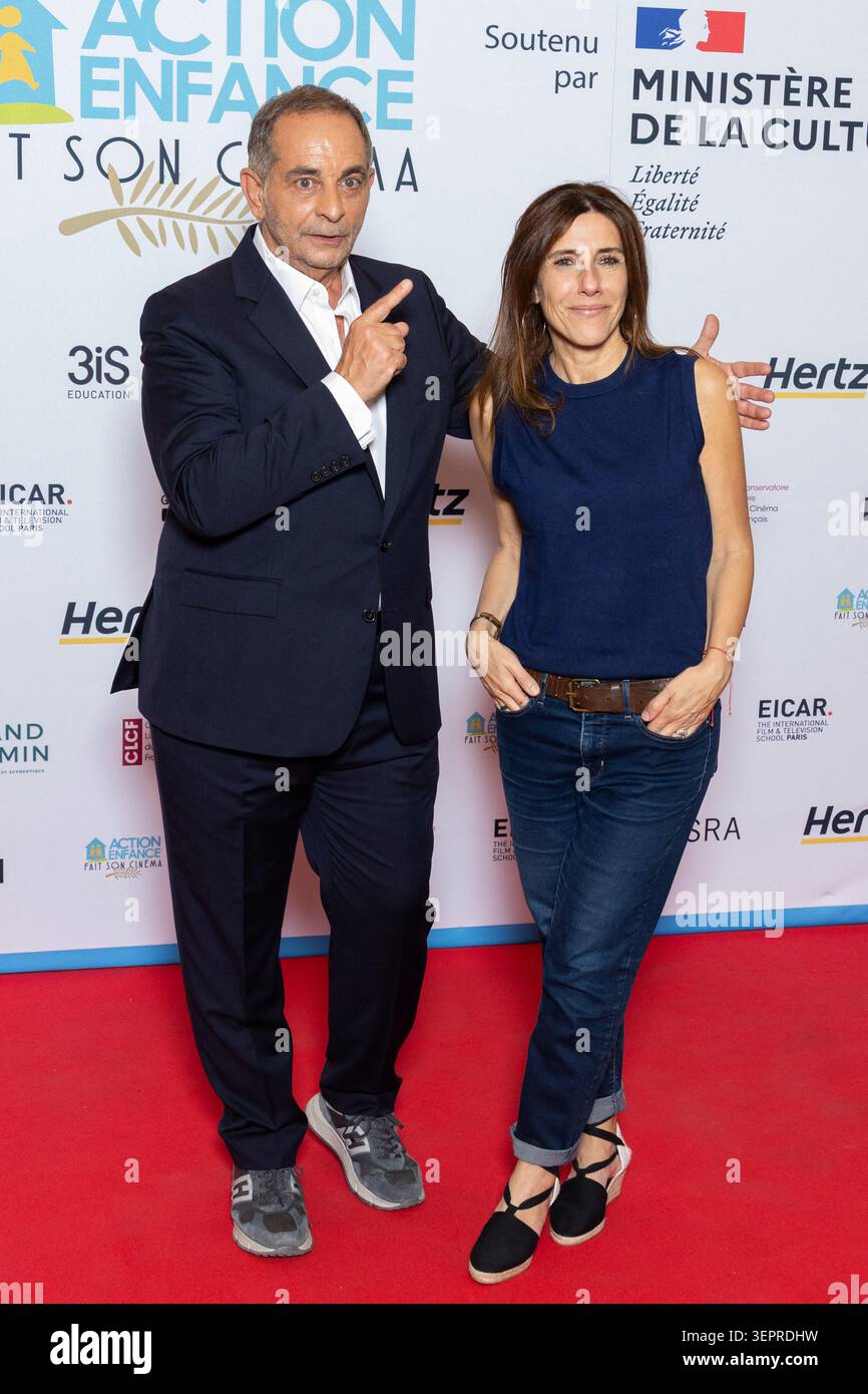 Laurent Fontaine, Nathalie Levy attends 9th Action Enfance Fait Son ...