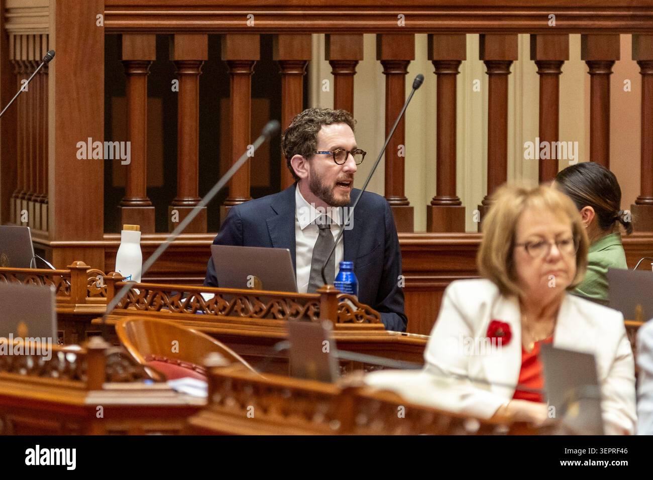 D-Calif. State Sen. Scott Weiner is present at the state legislature on ...
