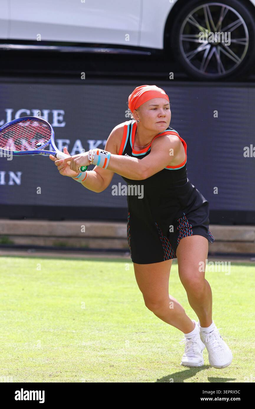 Berlin, Germany. 15th Jun 2026. Diana SHNAIDER in action during her WTA ...
