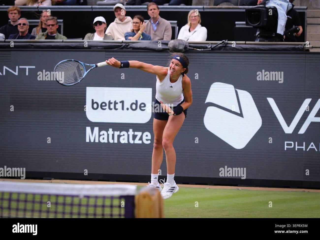 Berlin, Germany. 15th Jun 2026. Nikola BARTUNKOVA of Czechia serves a ...