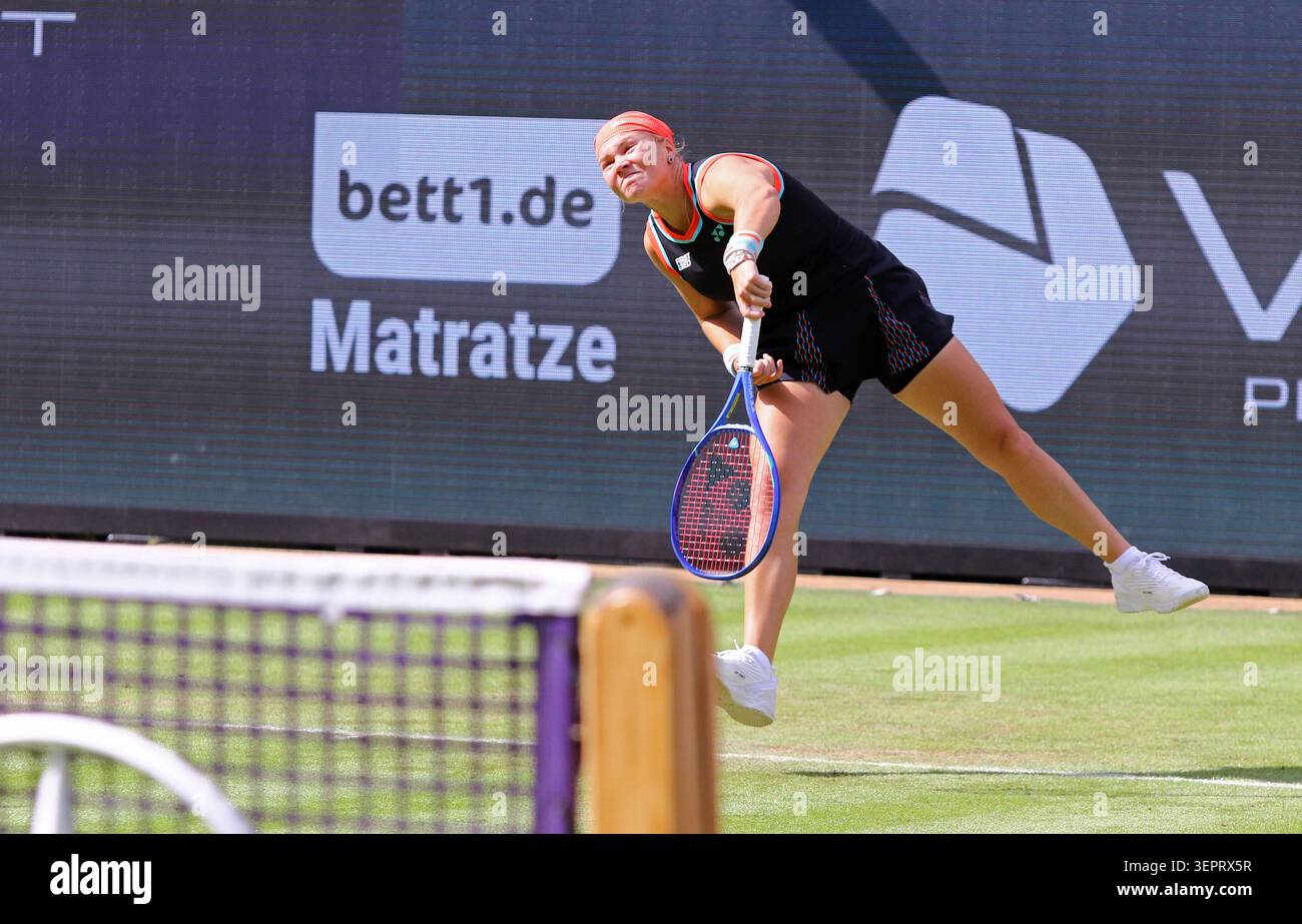 Berlin, Germany. 15th Jun 2026. Diana SHNAIDER serves a ball during her ...