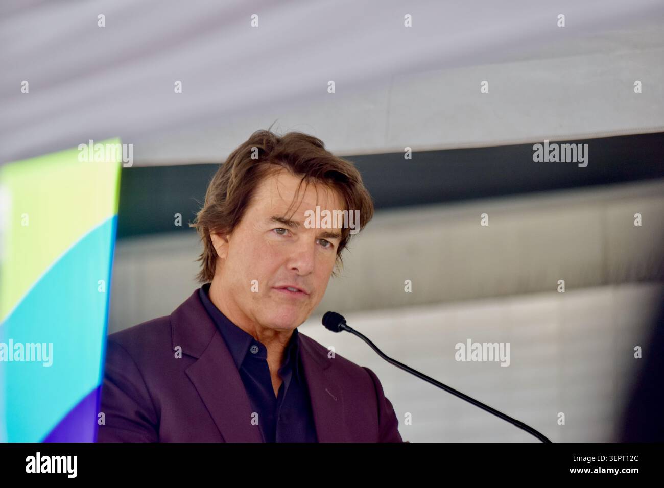Actor Tom Cruise attends and speaks during David Beckham's Hollywood ...