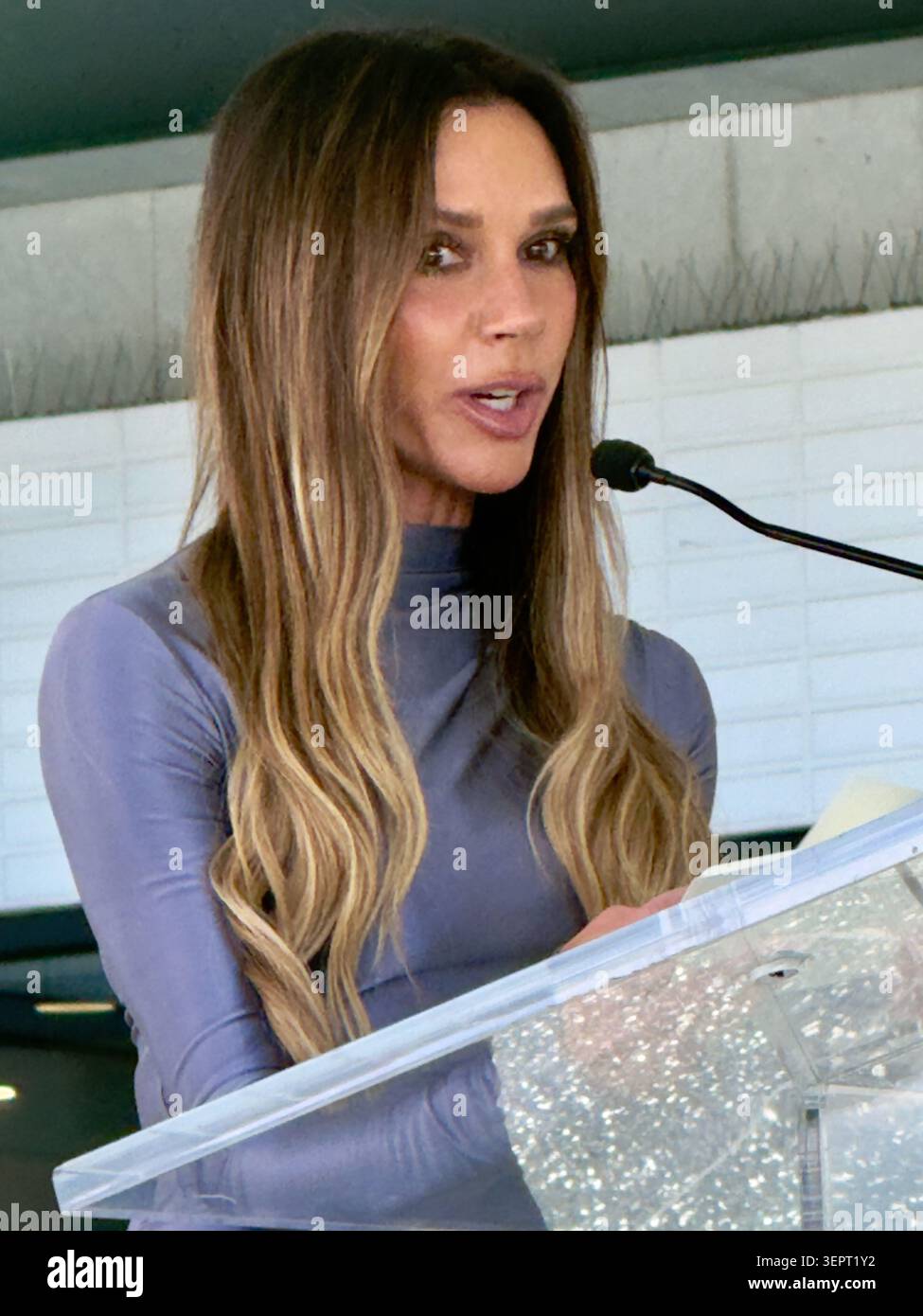 Victoria Beckham attends husband David Beckham's Hollywood Walk of Fame ...