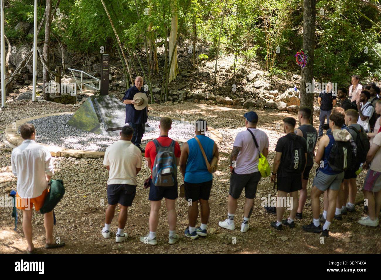 Mick Clarke, the manager of the Hellfire Pass Interpretive Centre ...