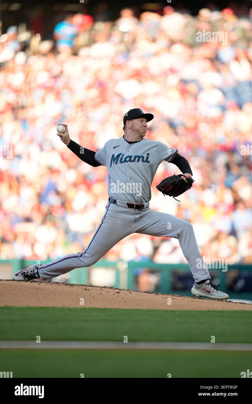 Miami Marlins' Ryan Gusto plays during a baseball game Monday, June 15 ...
