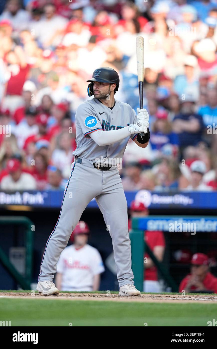 Miami Marlins' Joe Mack plays during a baseball game Monday, June 15 ...