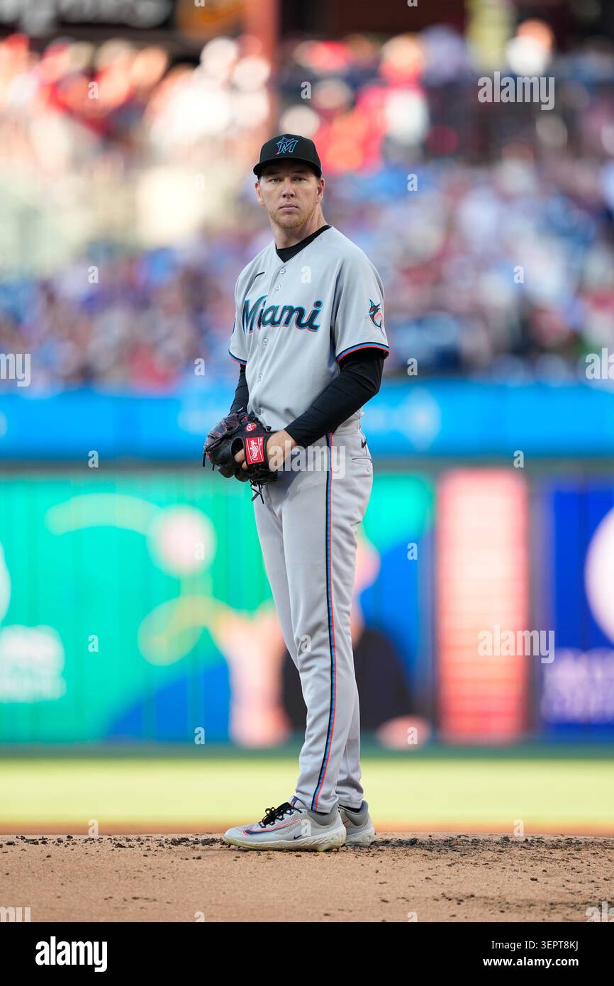 Miami Marlins' Ryan Gusto plays during a baseball game Monday, June 15 ...