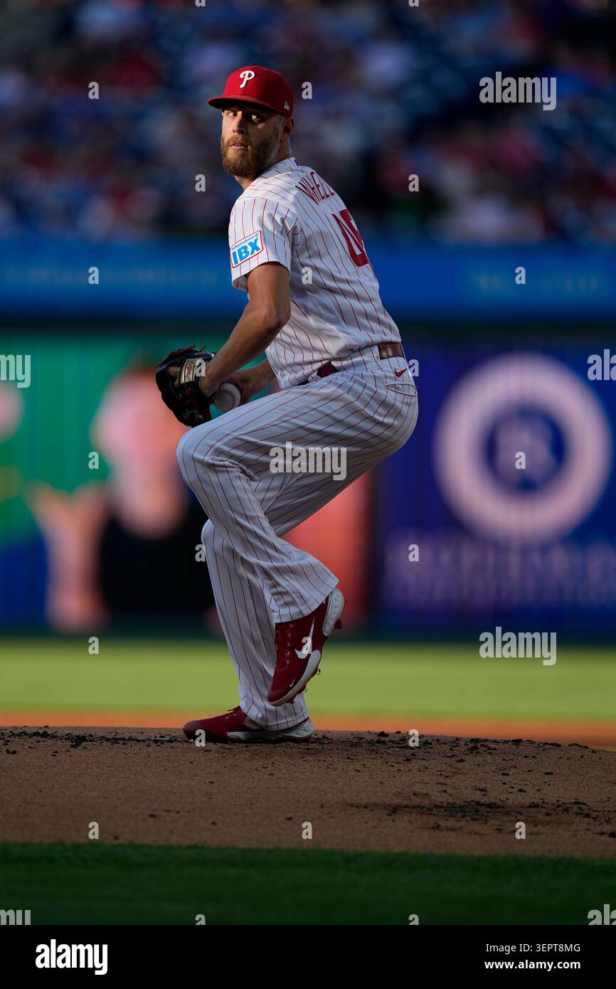 Philadelphia Phillies' Zack Wheeler plays during a baseball game Monday ...