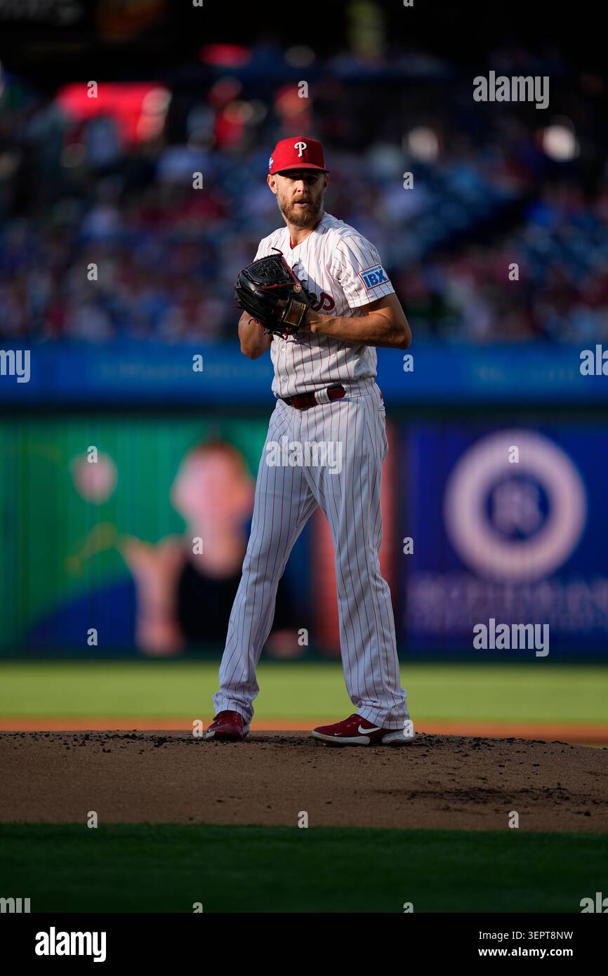 Philadelphia Phillies' Zack Wheeler plays during a baseball game Monday ...