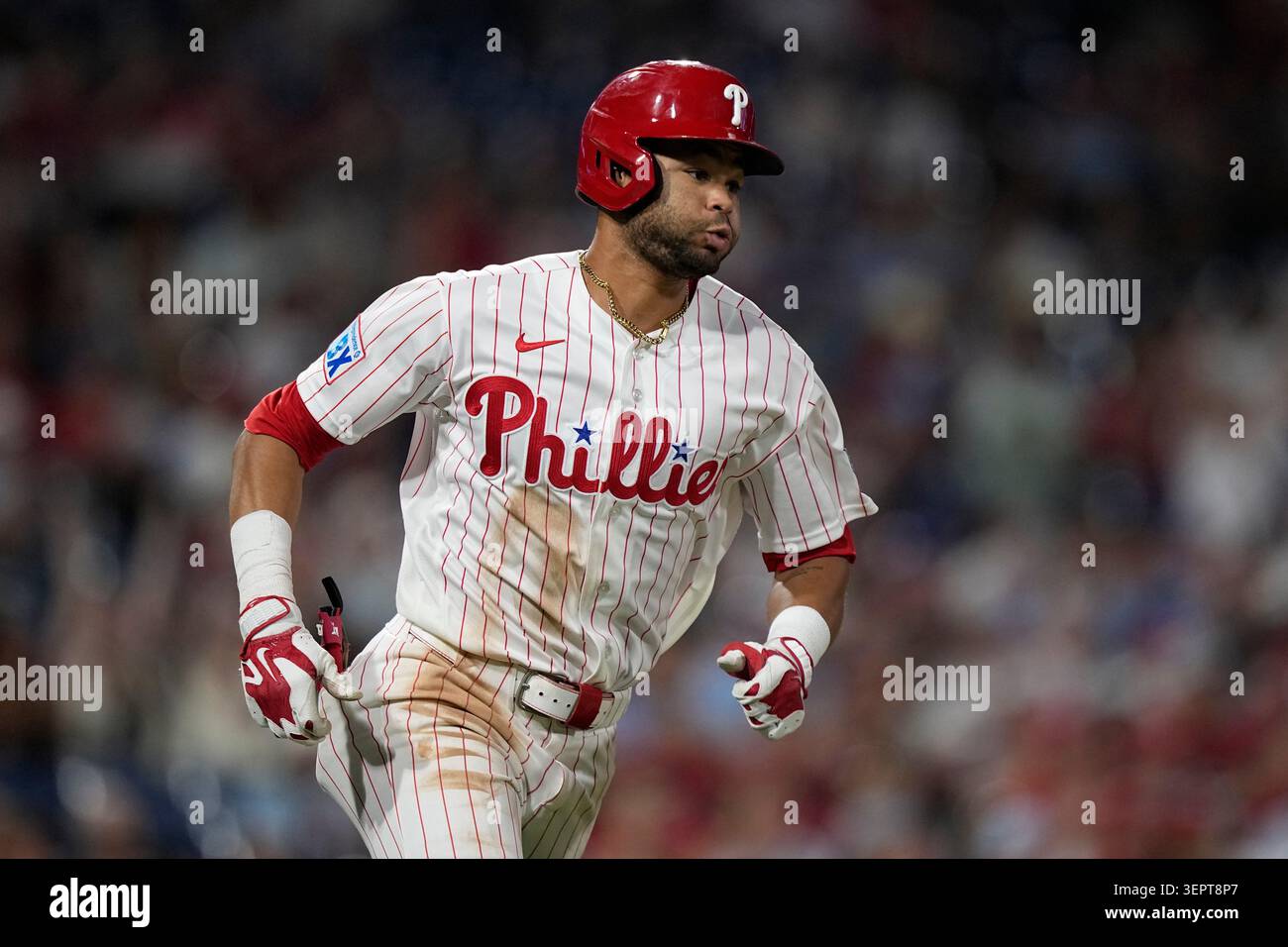 Philadelphia Phillies' Justin Crawford plays during a baseball game ...