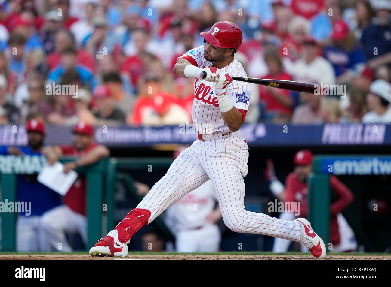 Philadelphia Phillies' Justin Crawford plays during a baseball game ...