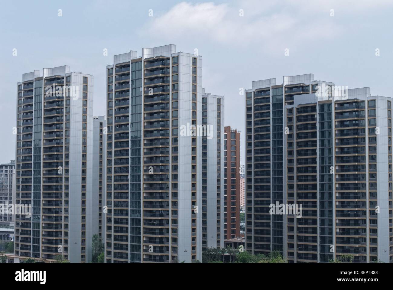 HANGZHOU, CHINA - JUNE 16, 2026 - A new residential complex under ...