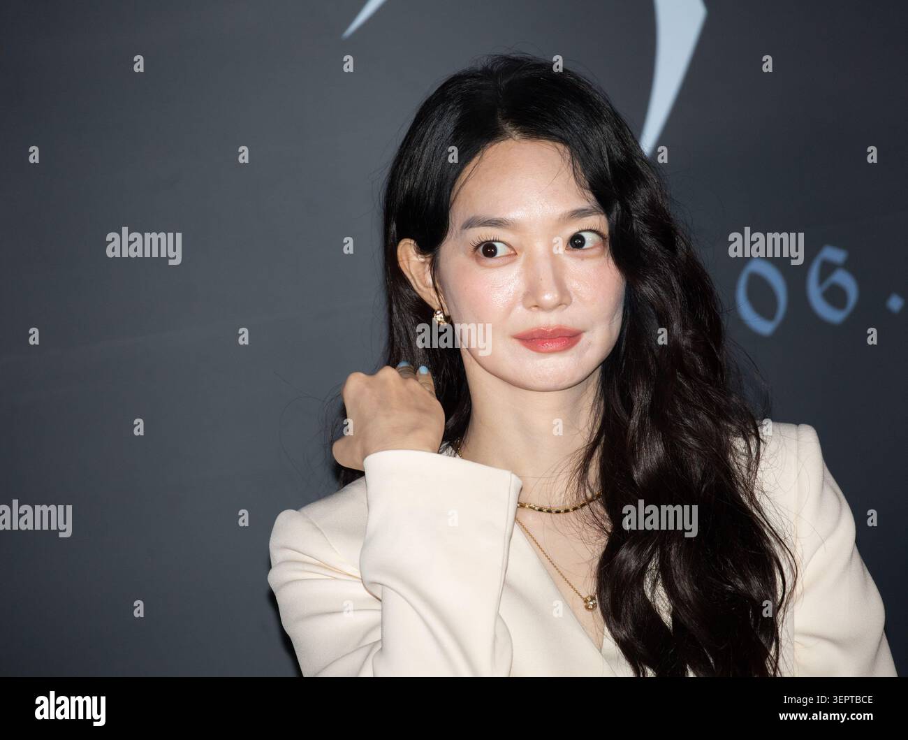 Shin Min-Ah, June 15, 2026 : Cast member Shin Min-Ah at a press ...