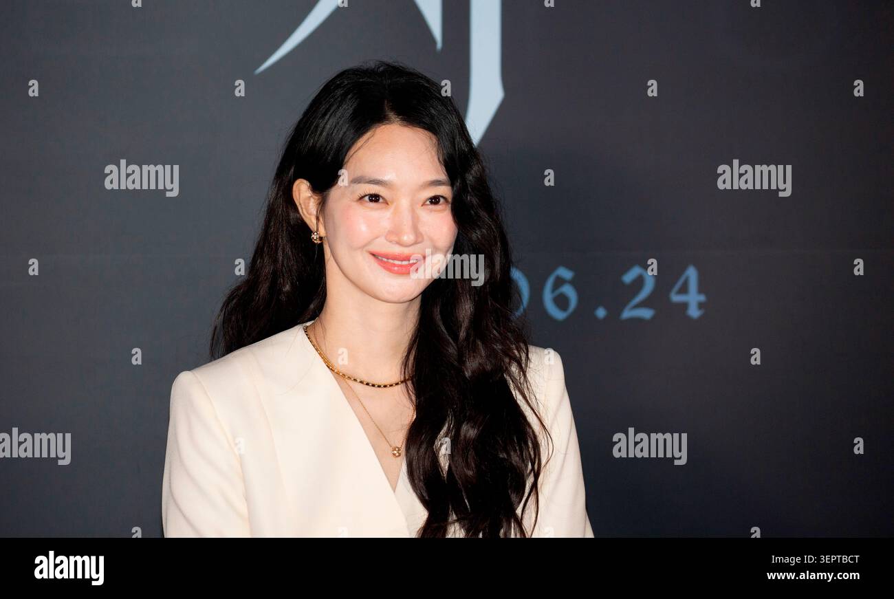 Shin Min-Ah, June 15, 2026 : Cast member Shin Min-Ah at a press ...