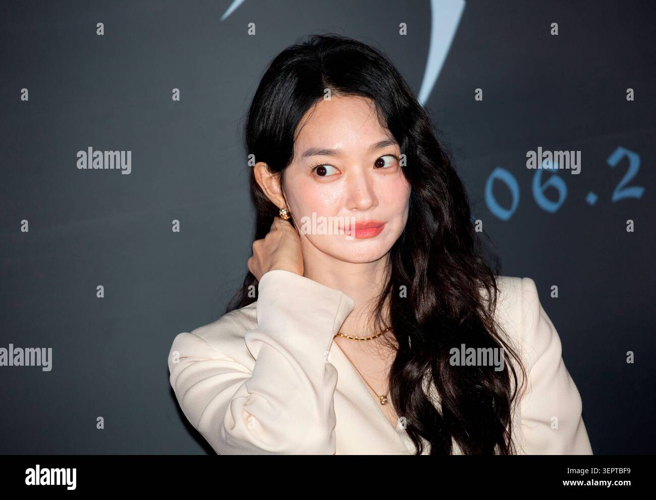 Shin Min-Ah, June 15, 2026 : Cast member Shin Min-Ah at a press ...