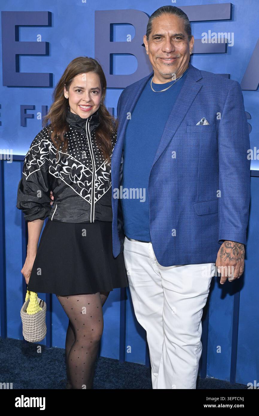 Richard Esteras (r) walking the red carpet during FX's 'The Bear' Final ...