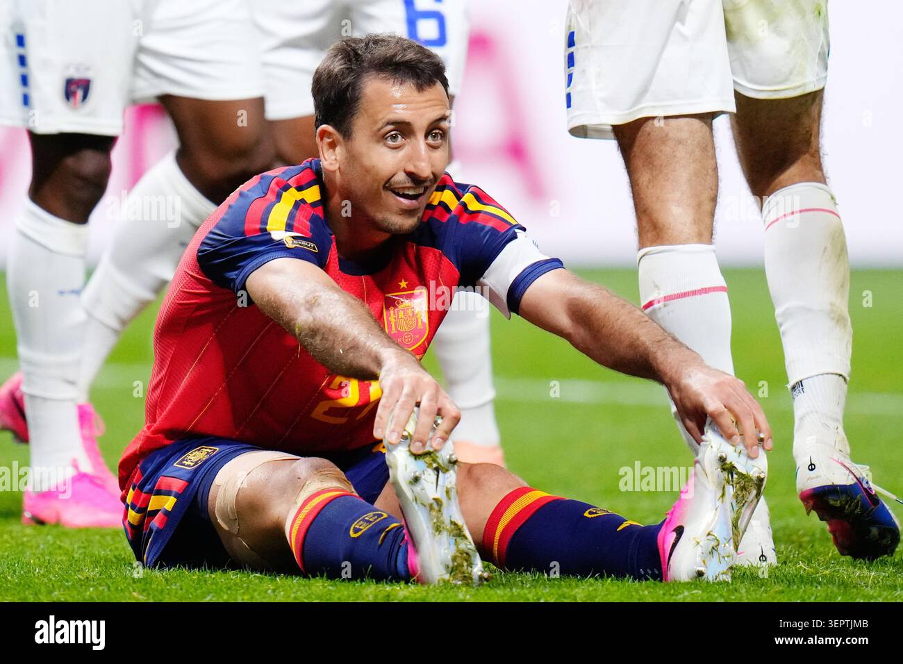 IPA85736495 - Mikel Oyarzabal of Spain reacts during the FIFA World Cup ...