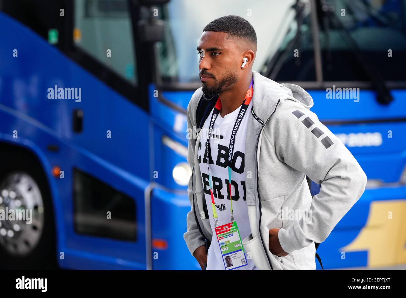 IPA85736579 - Deroy Duarte of Cabo Verde ahead of the FIFA World Cup ...