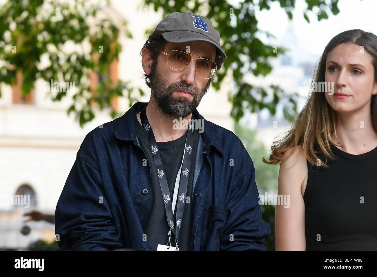 Thomas Bangalter attend the opening of the trompe-l'oeil installation ...