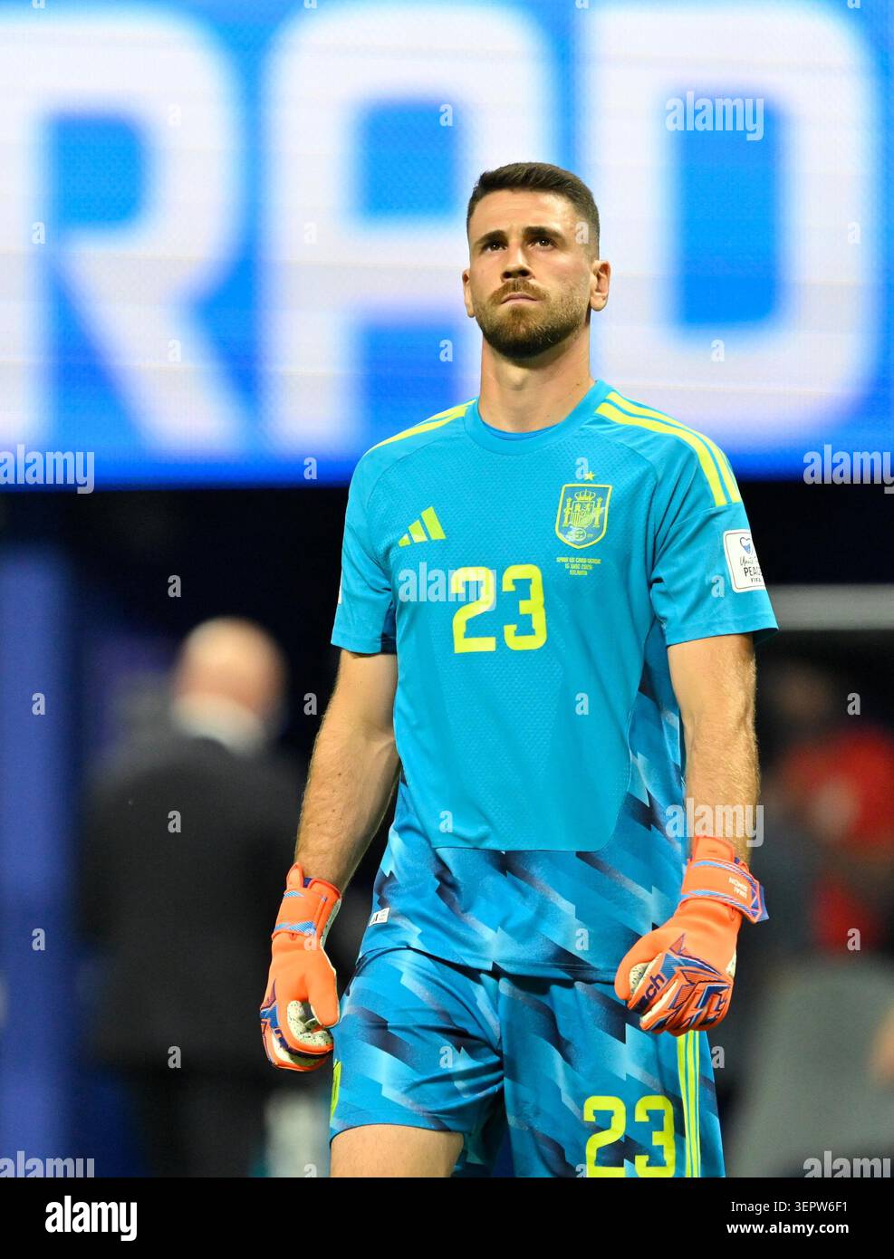 Goalkeeper Unai Simon (Spain) Atlanta, June 15, 2026, Soccer, FIFA ...