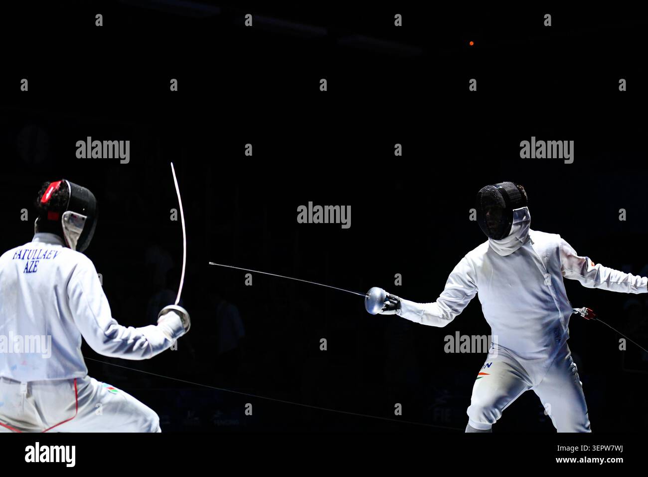 Gergely SIKLOSI of Hungary during 2026 European Fencing Championships ...