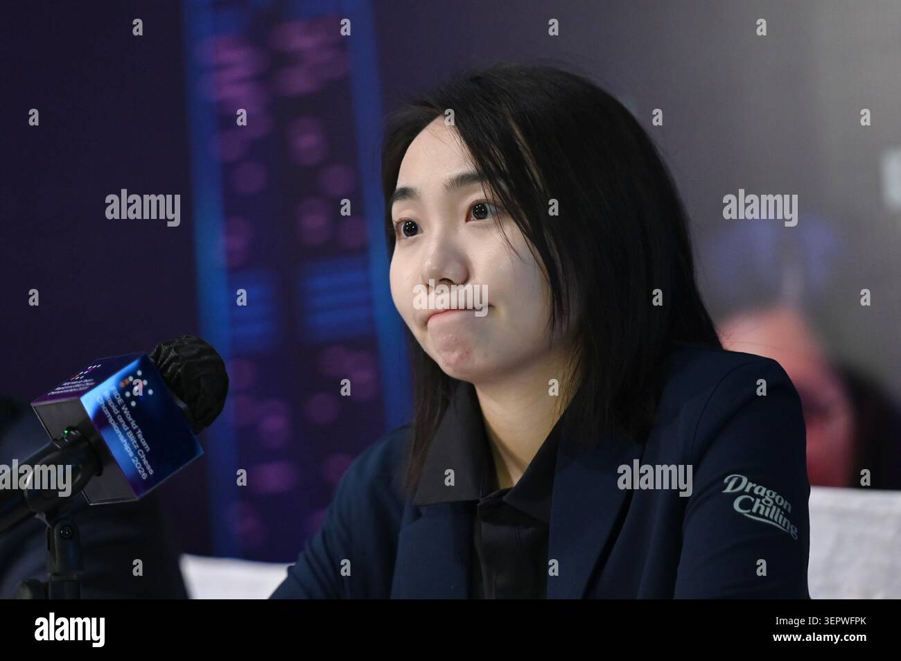 Lei Tingjie, a Chinese player attending FIDE World Team Rapid and Blitz ...