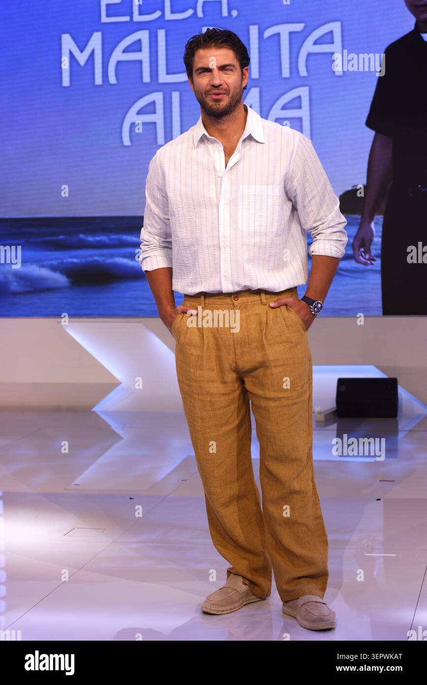 Actor Maxi Iglesias poses for the media during the launch of the series ...