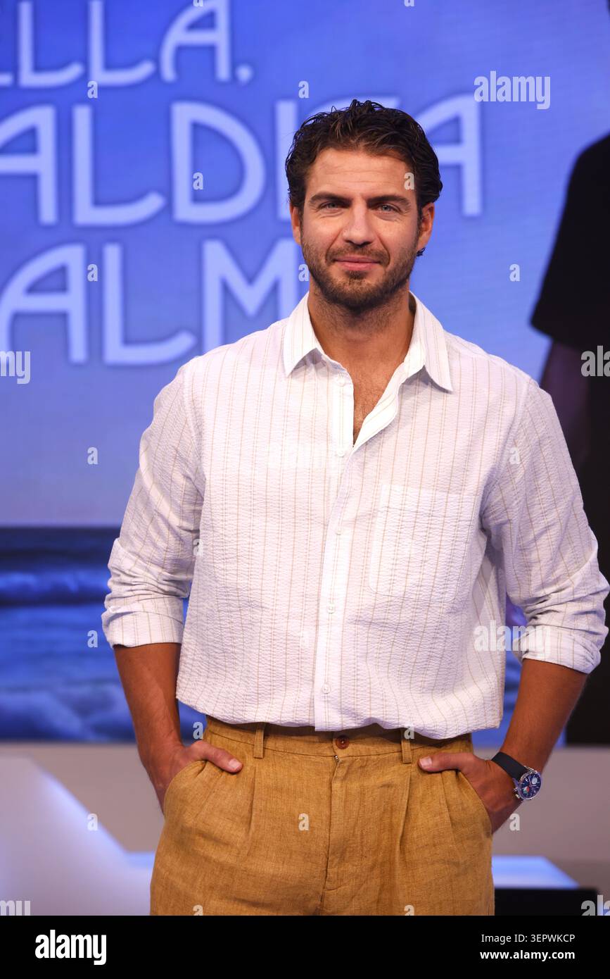 Actor Maxi Iglesias poses for the media during the launch of the series ...