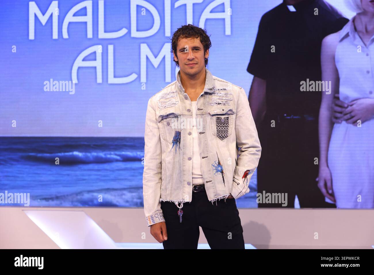 Actor Martiño Rivas poses for the media during the launch of the series ...