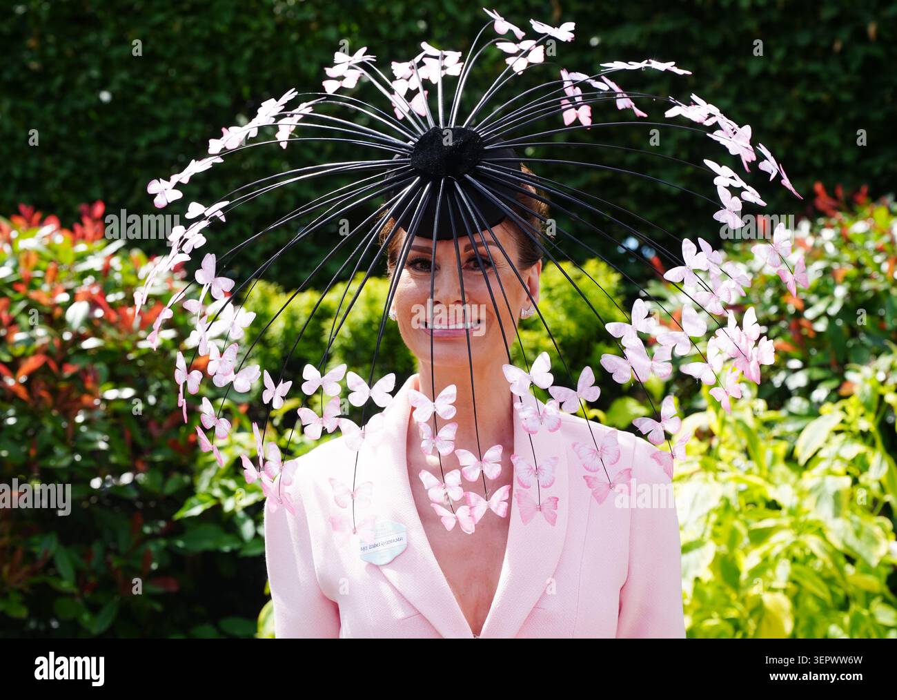 A racegoer during day one of Royal Ascot at Ascot Racecourse Berkshire ...