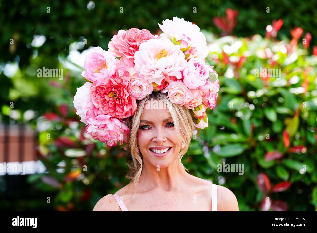 A racegoer on day one of Royal Ascot at Ascot Racecourse, Berkshire ...
