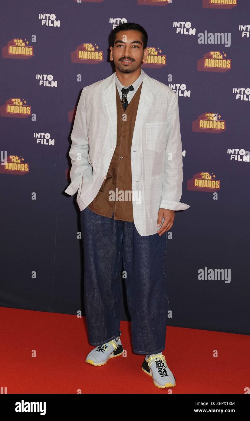 Nabhaan Rizwan arriving for the Into Film Awards at Odeon Luxe ...