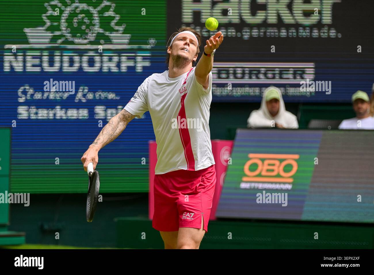 Halle, Deutschland. 16th June, 2026. Alexander Bublik (KAZ) beim ...