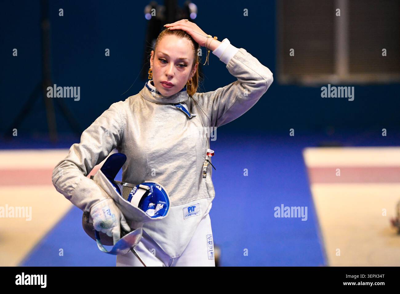 Lisa PUSZTAI of Hungary during 2026 European Fencing Championships ...