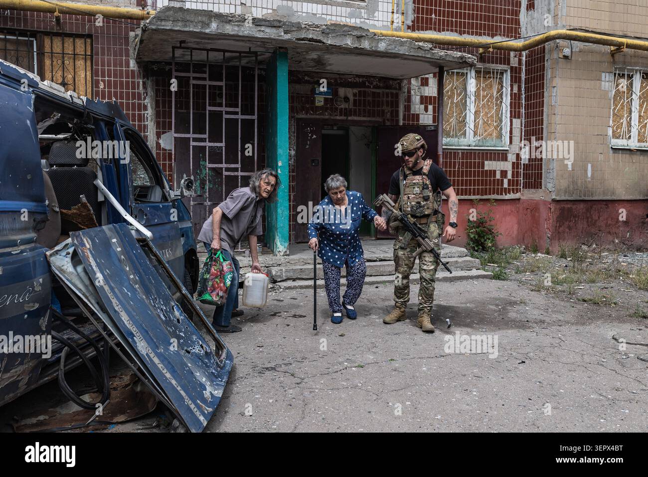 Druzhkivka, Ukraine. 15th June, 2026. The Ukrainian police unit ‘White ...